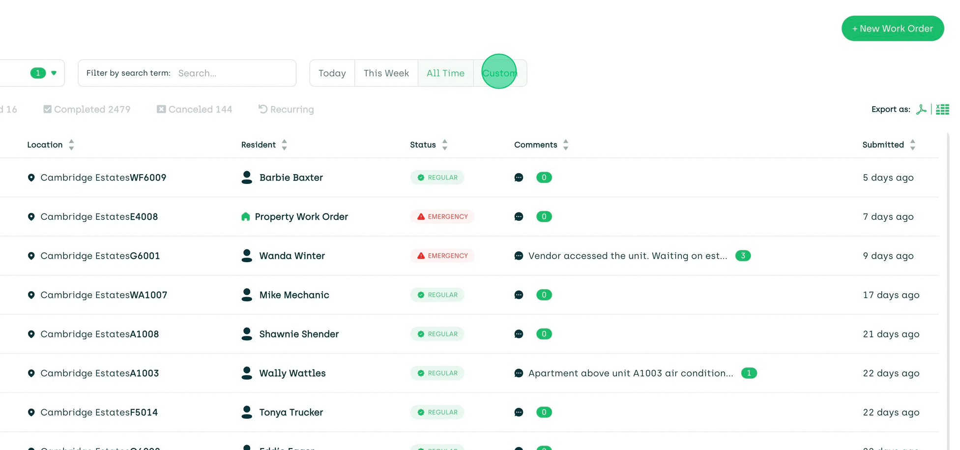 The Work Order Dashboard