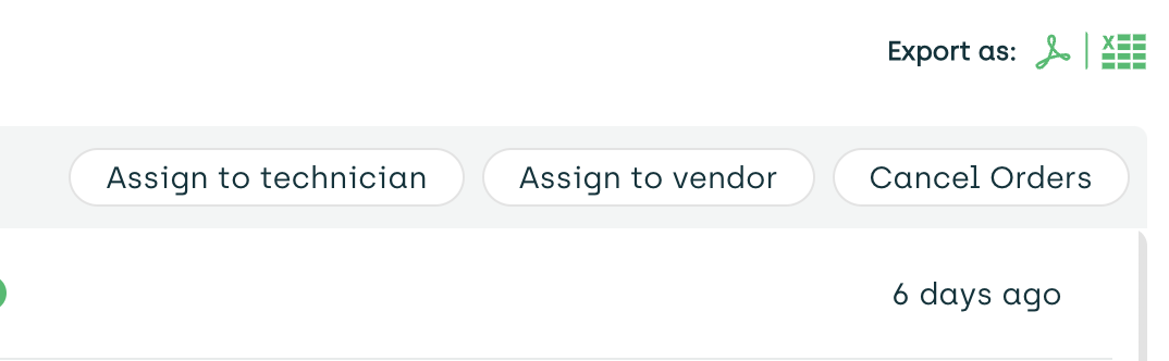 Unassigned Work Orders Tab